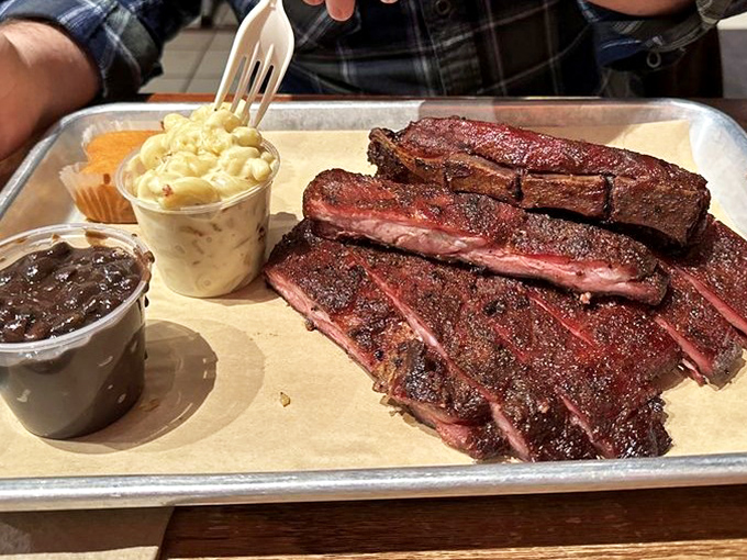 These ribs have the perfect "tug"&mdash;that magical resistance where the meat doesn't fall off the bone but surrenders with dignity.