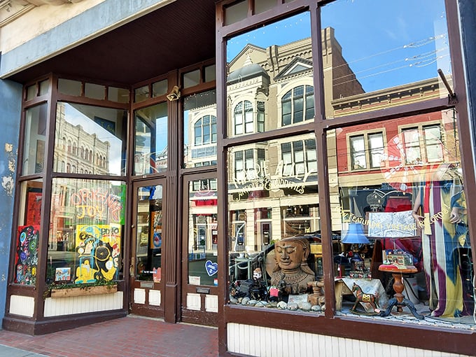 Window shopping in Port Townsend is like peeking into the collective subconscious of American design history &ndash; endlessly fascinating and occasionally bewildering.