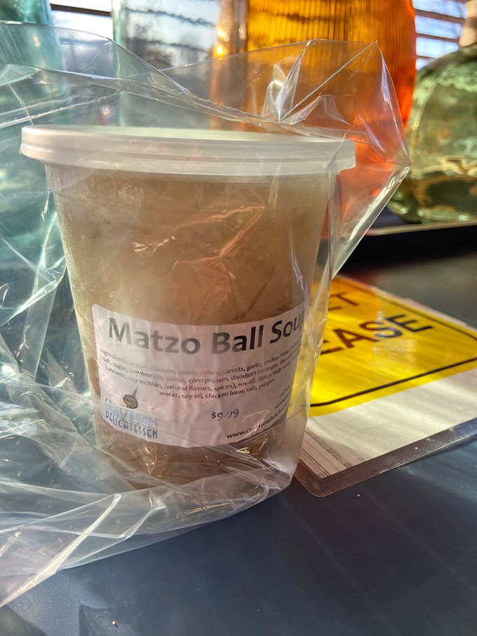 Even their to-go containers can't contain the excitement. Matzo ball soup that travels well is practically a modern miracle.