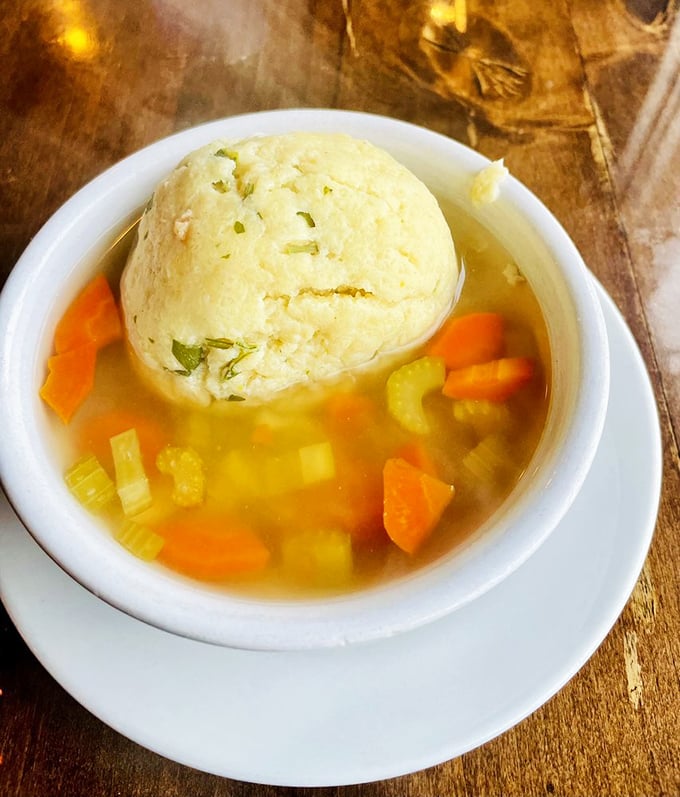 A perfect matzo ball doesn't just happen&mdash;it's engineered for the ideal balance of fluff and substance, floating like a dumpling cloud.