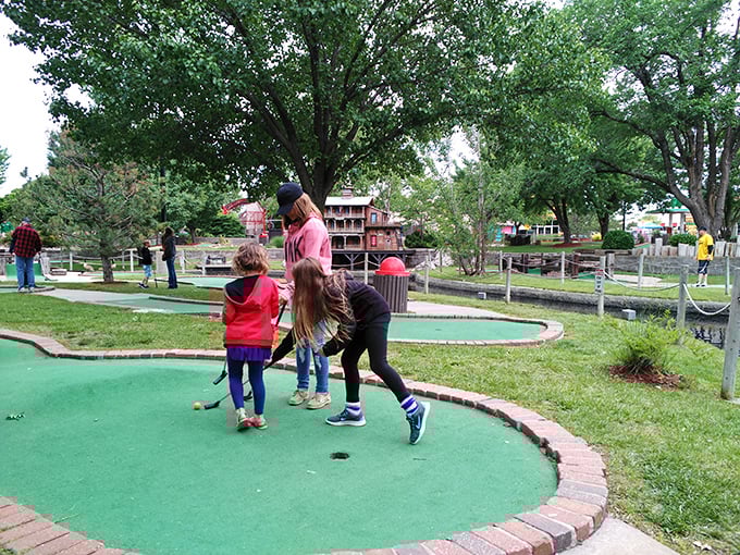 Mini-golf at All Star Adventures proves that family competition is the best kind&mdash;where strategy, luck, and the occasional "accidental" foot nudge all come into play.