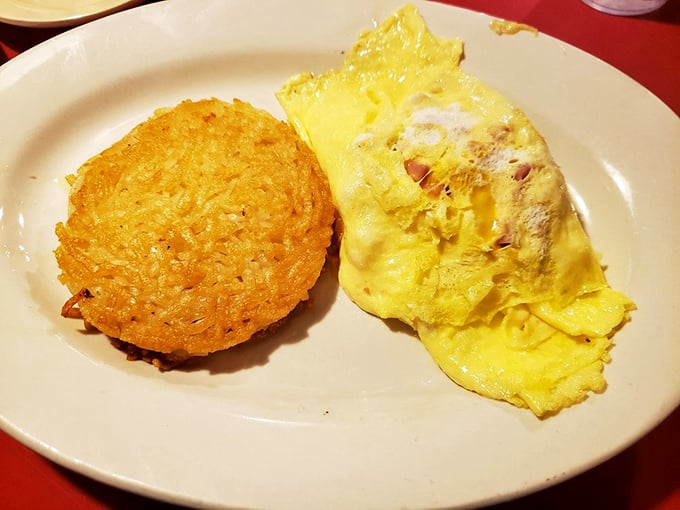 This hash brown patty deserves its own Instagram account &ndash; a crispy golden disc that makes you wonder why potatoes ever agreed to become anything else.