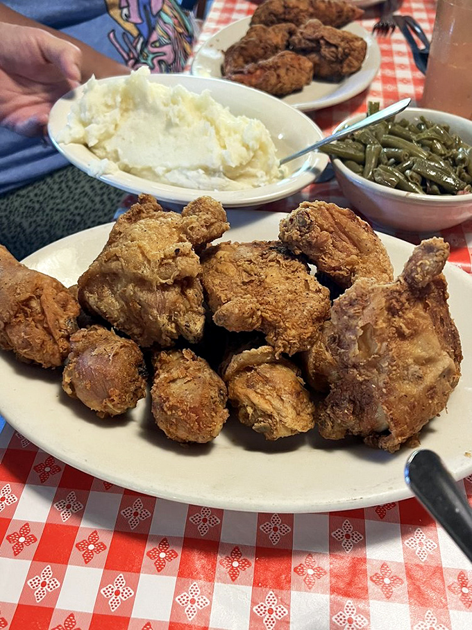 A platter of pan-fried chicken with all the fixings&mdash;proof that sometimes the simplest things are the hardest to perfect.