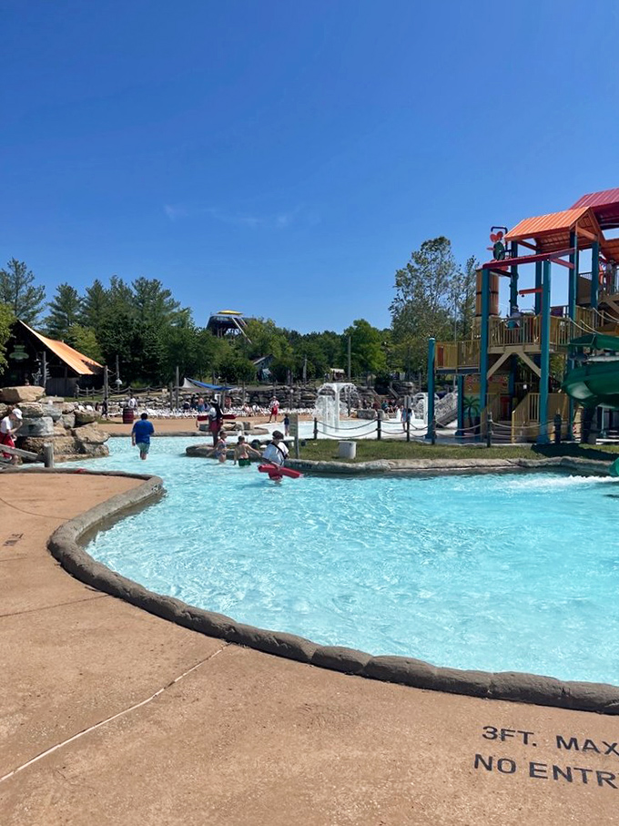 Hurricane Harbor's crystal blue waters offer sweet relief from Missouri summer heat that can make asphalt feel like lava underfoot.