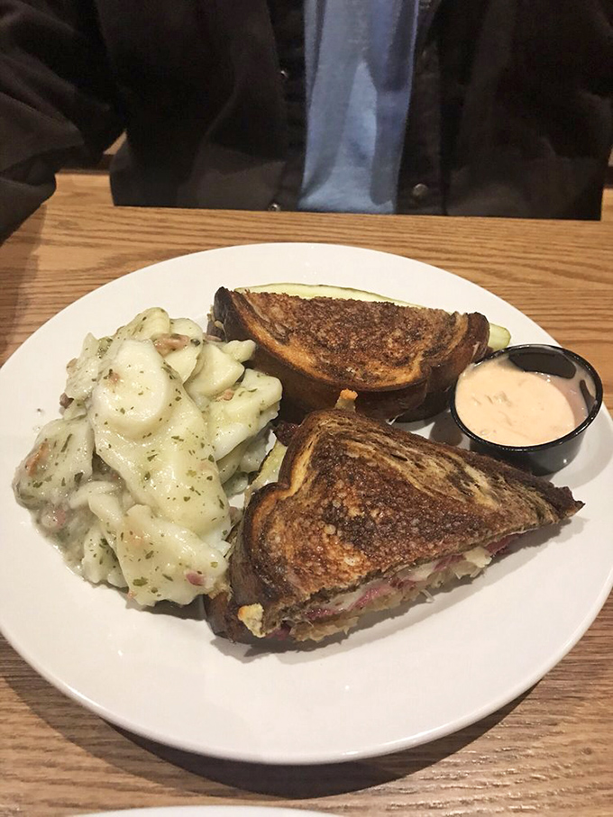 The Reuben sandwich meets its perfect match in German potato salad&mdash;a cross-cultural romance that makes both American and German grandmothers proud.