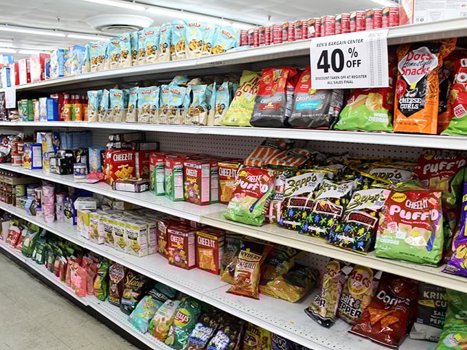 Chip aisle nirvana! Brand-name snacks at prices that won't leave you feeling as empty as the bag when you've eaten them all.