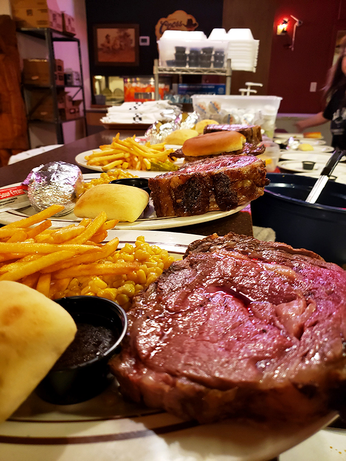 The lineup at Big Ed's pass-through window looks like a parade of Kansas' greatest hits&mdash;each plate a testament to the "bigger is better" philosophy.