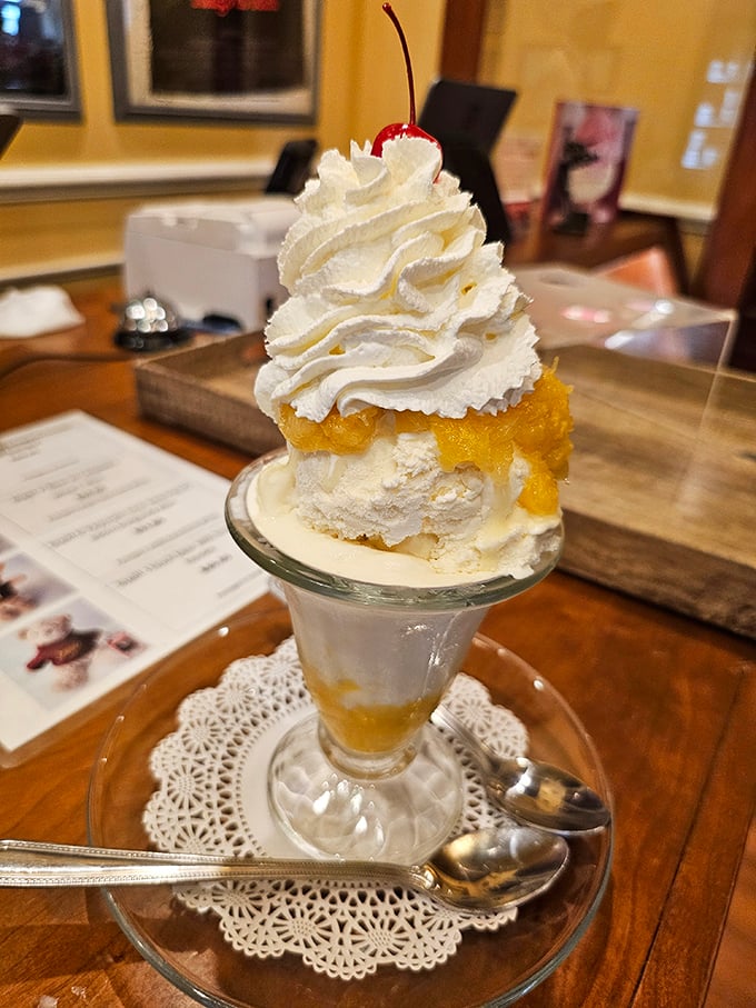 Architecture students should study these sundaes—perfect structural integrity, breathtaking height, and a golden ratio of cream to toppings that defies engineering.