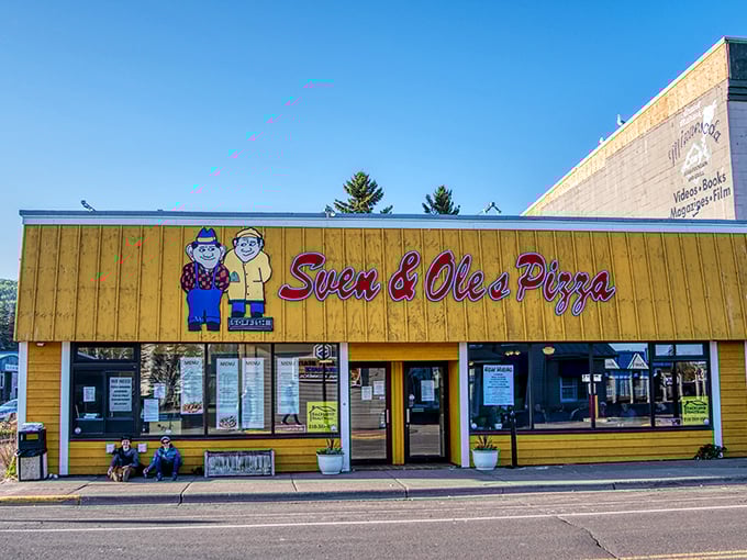 Sven & Ole's isn't just pizza—it's a North Shore institution where Scandinavian humor meets comfort food in perfect Minnesota harmony.