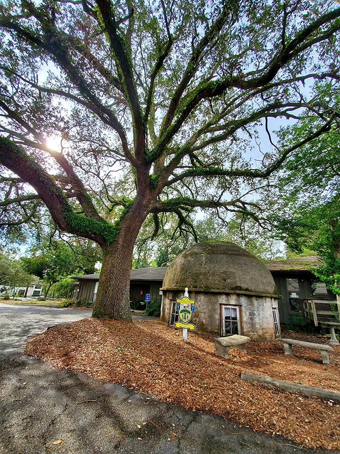 That mysterious dome at Tolstoy Park might make you think you've stumbled onto a Star Wars set in the Deep South. The Force is strong with this quirky landmark.