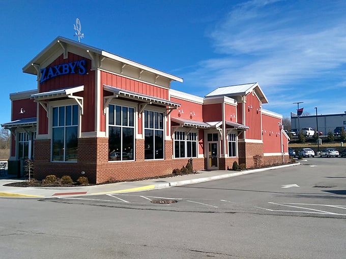 Zaxby's brings its chicken game to Shelbyville with architectural flair. When you need a quick fix of Southern-fried goodness without breaking the retirement budget.