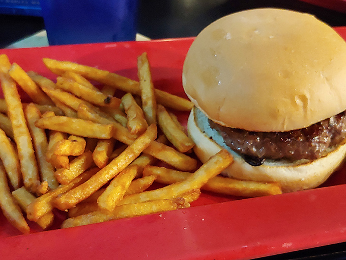 The classic burger and fries combo here isn't just a meal&mdash;it's a reminder that sometimes the simplest pleasures are the most satisfying. 