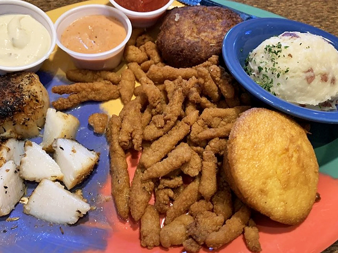 The ultimate seafood sampler that answers the eternal question: "Why choose one when you can have it all?"