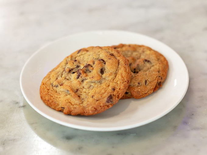 Chocolate chip cookies that achieve that mythical balance between crisp edges and chewy centers. The dessert equivalent of finding a parking spot downtown.