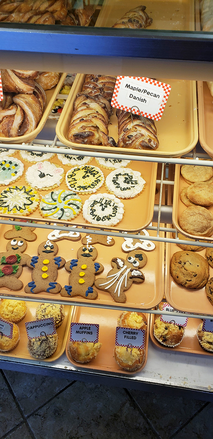 Gingerbread men with personality and sugar cookies with attitude&mdash;this bakery case is where childhood dreams and adult cravings find common ground.