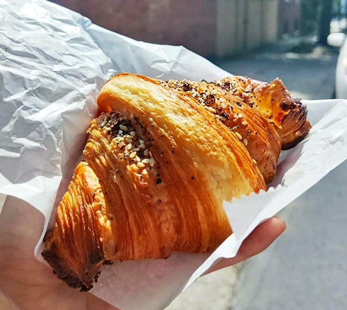 This golden-hued croissant with its perfect honeycomb interior is what French bakers see when they dream at night.