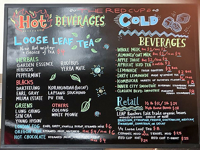The beverage board showcases liquid artistry&mdash;from loose-leaf teas that would impress the Queen to kombucha that makes fermentation fashionable.