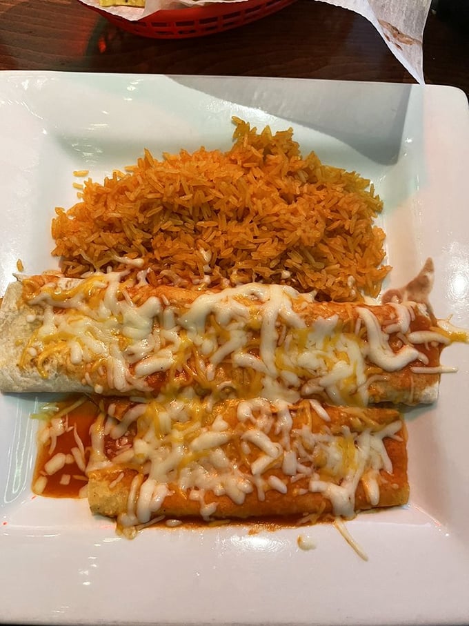 Cheese that stretches from plate to fork like the final scene in a food commercial&mdash;these enchiladas aren't playing around.