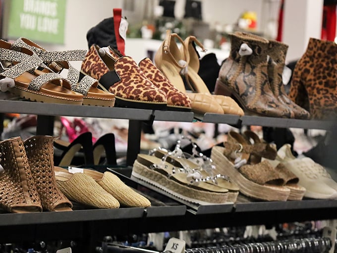 The footwear selection offers everything from leopard-print statement pieces to practical everyday options&mdash;like dating in your 50s, there's something for every occasion.