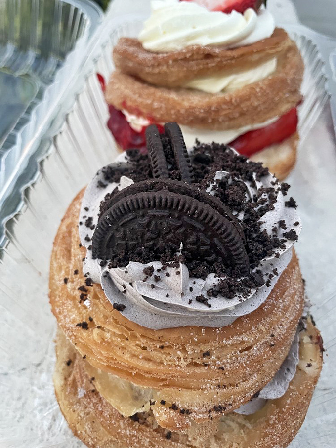 The Oreo cronut &ndash; where cookie meets pastry in a collaboration that deserves its own Hollywood star. Cookies and cream never had it so good.