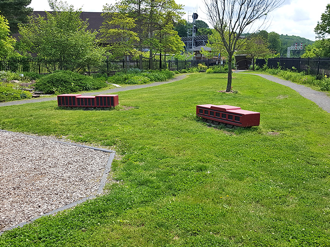 Green spaces throughout town provide peaceful retreats where benches invite conversation and contemplation without admission fees.