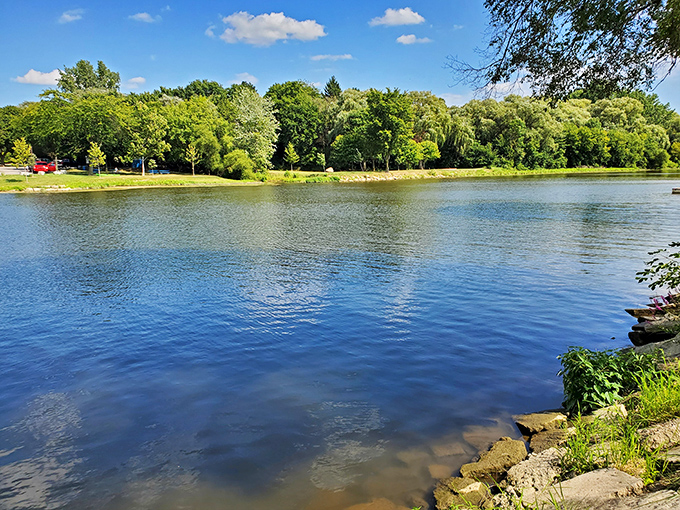 The Cass River flows through town with the relaxed confidence of someone who knows they're part of the main attraction. Nature's own lazy river ride.