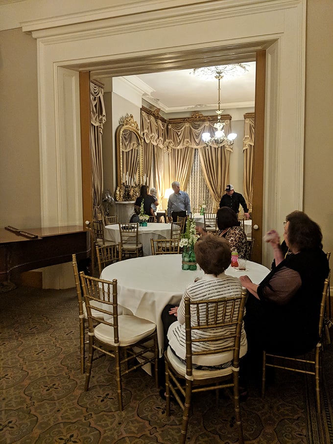 Private dining rooms offer intimate spaces for celebrations where conversations flow as freely as the wine.