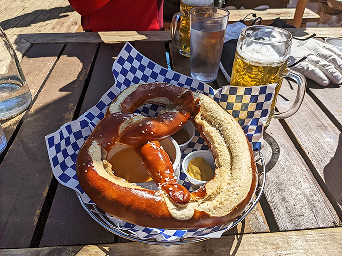 This isn't just a pretzel&mdash;it's edible architecture, a twisted masterpiece of dough that demands to be photographed before devoured.