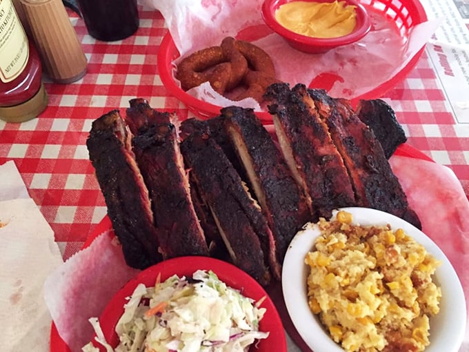 These ribs have the perfect bark-to-meat ratio&mdash;evidence of someone who understands that great barbecue is a patience game, not a race.