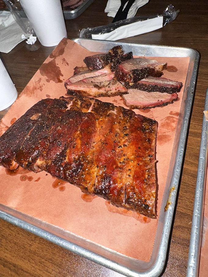 These ribs and brisket aren't just smoked; they're given a PhD in flavor. The bark alone deserves its own fan club.