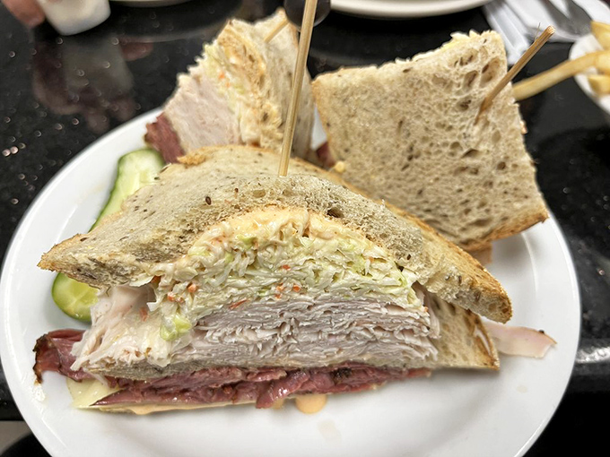 The perfect deli sandwich doesn't exi&mdash; Oh wait, there it is! Layers of meat and coleslaw stacked between rye bread that's somehow both sturdy and tender.