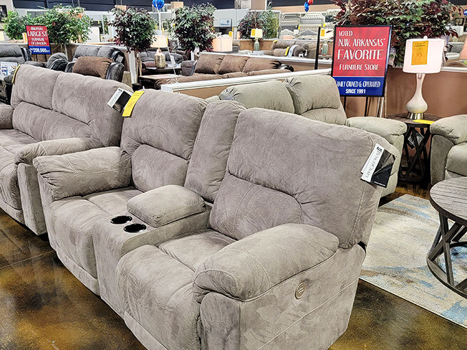 These plush recliners with cupholders aren't just furniture&mdash;they're relationship savers. "Your side, my side, and a place for the remote."