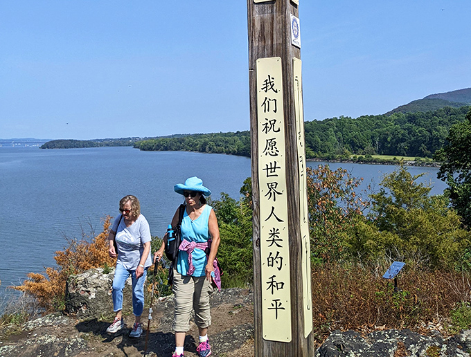 Visitors enjoy panoramic views of the Hudson from hiking trails that offer both exercise and history&mdash;the original multitasking experience.