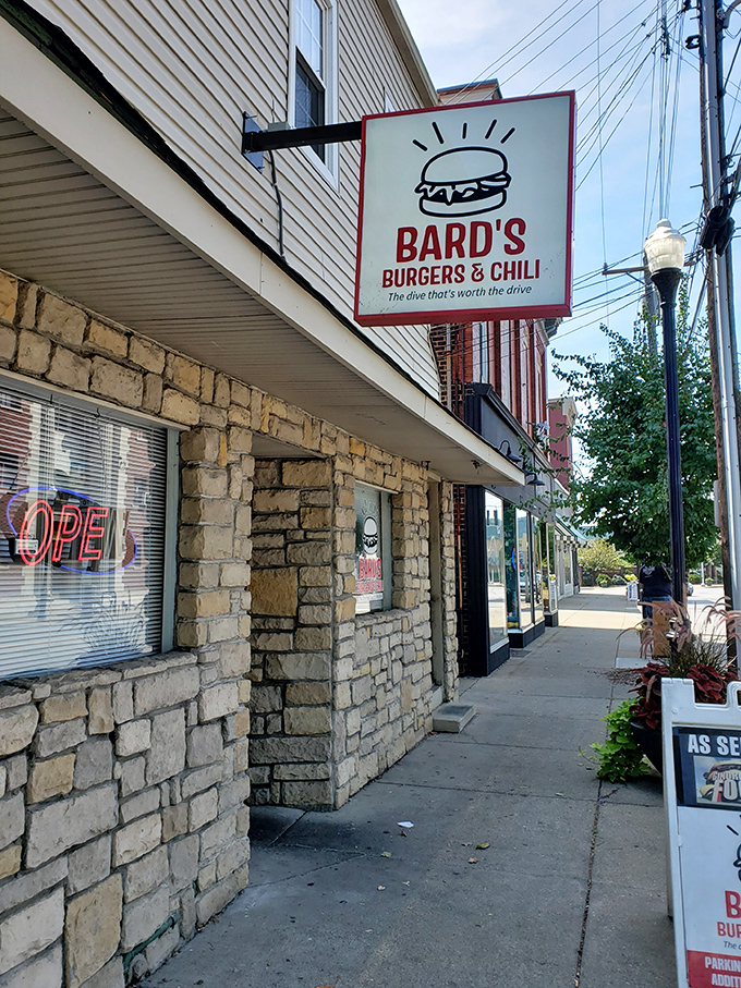 Bard's stone facade has that "been here forever" vibe that usually signals you're about to eat something worth writing home about.