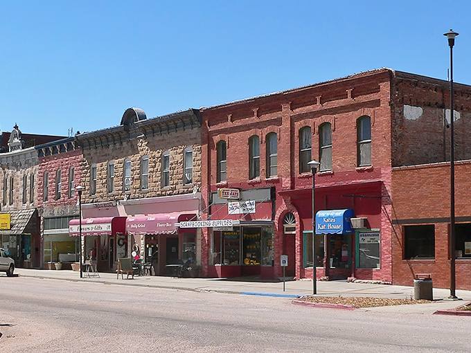 Historic buildings line Chadron's main street, offering charming storefronts where shopping won't deplete your monthly Social Security check.
