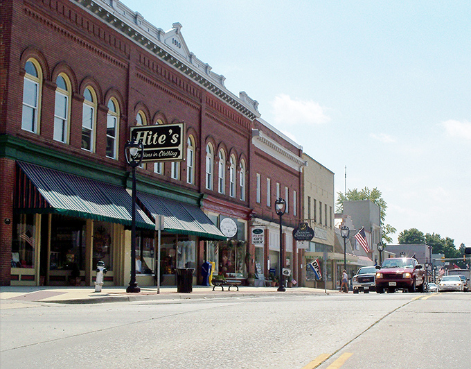 Clarksville's waterfront charm creates the perfect backdrop for ice cream cones and conversations that stretch into evening.