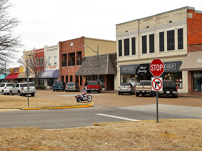 Cleveland's town square features a clock that's seen generations come and go, marking Delta time at its own relaxed pace. 