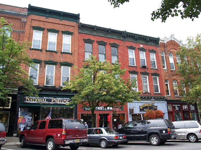 Cooperstown's brick buildings and Baseball Hall of Fame beckon visitors to step back into America's storied past, glove optional.