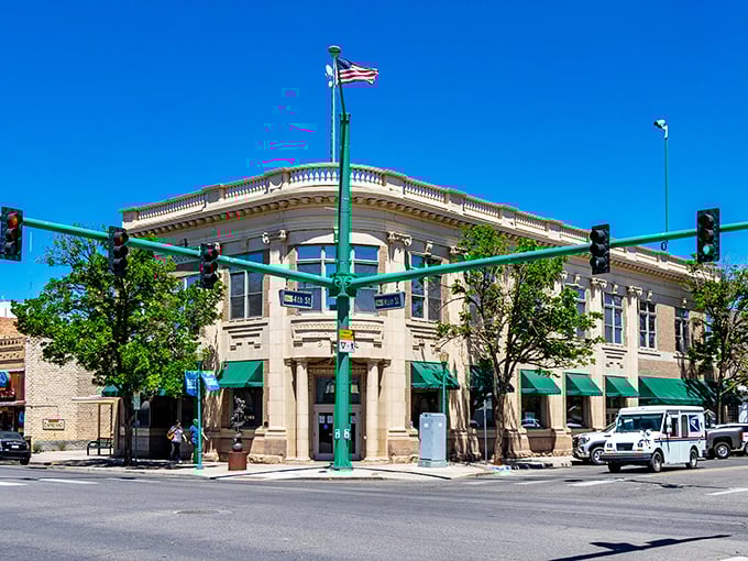 Marvel at the historic architecture and bright blue skies of Delta, where every street corner tells a friendly story.