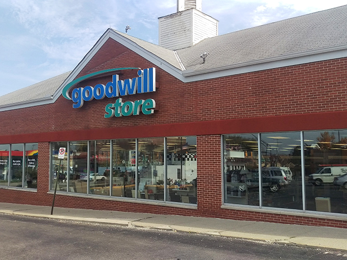 Goodwill's familiar blue logo means you're about to score some serious deals while doing some serious good for the community.