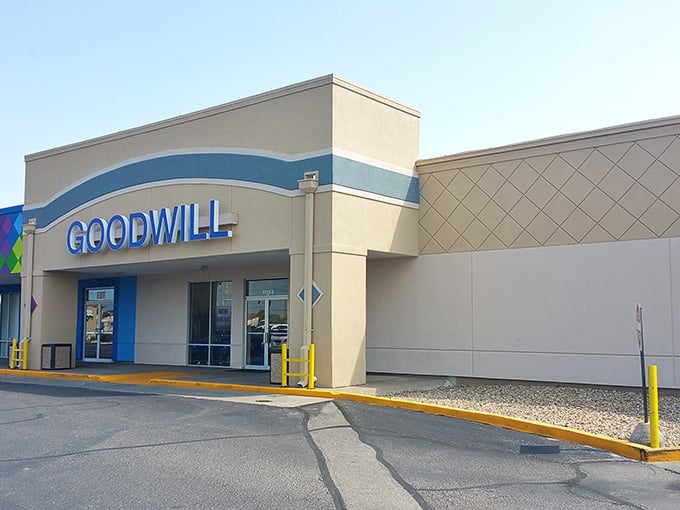 Goodwill Topeka's stone facade houses a wonderland of pre-loved treasures. One person's castoffs become another's perfect finds.