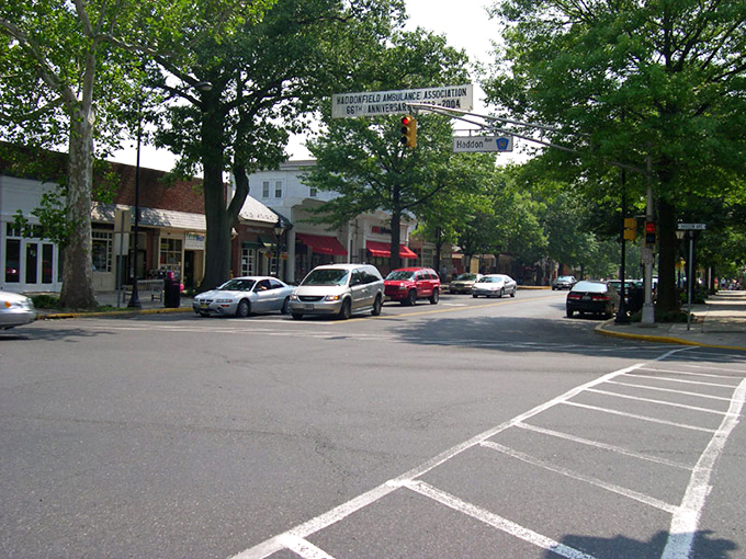 Haddonfield's historic downtown looks like it was plucked from a Norman Rockwell painting and given modern charm.