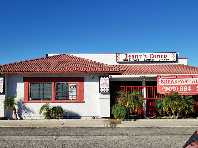Jenny's Diner: Behind that Spanish-style roof and red trim lies a breakfast burrito that might change your life.