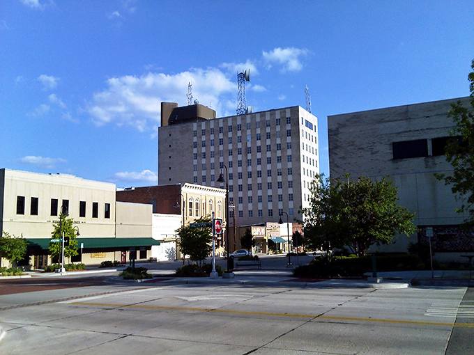 Longview's downtown skyline reminds you that affordable doesn't mean ordinary. Those vintage signs tell stories of Texas enterprise.