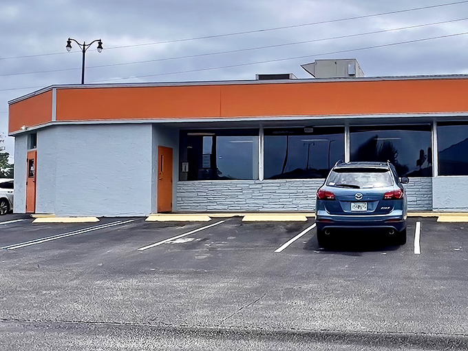 Don't let the simple blue and orange exterior fool you&mdash;inside lies a wonderland of comfort food magic.