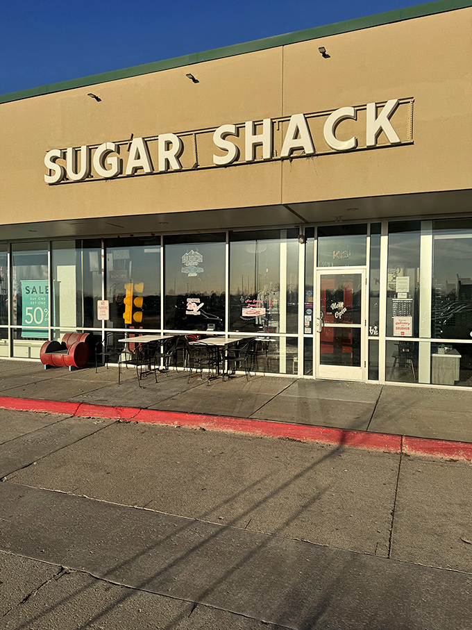 Sugar Shack's modern storefront might fool you, but inside beats the heart of an old-school diner. Where calories don't count and comfort reigns supreme.