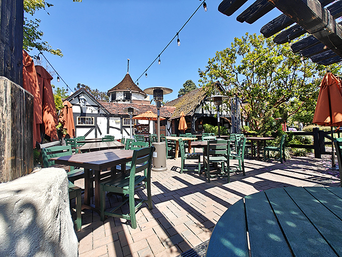 Tam O'Shanter's outdoor patio feels like stumbling into a secret garden party. Scottish whimsy in Los Angeles!