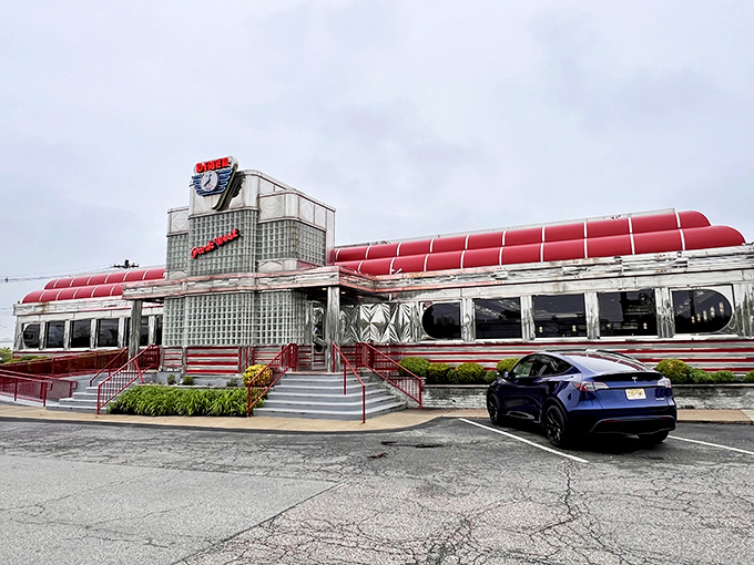The Park West gleams like a silver spaceship that crash-landed with cargo holds full of perfect hash browns and bottomless coffee.