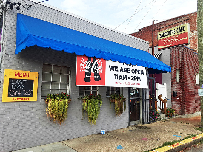 Blink and you'll miss this Chattanooga treasure. Zarzour's Cafe's humble exterior hides burger greatness behind that bright blue awning.