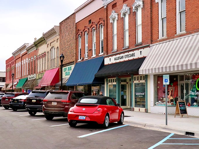 Allegan's distinctive architecture tells stories of its rich history. Where brick buildings have witnessed generations of community gatherings.